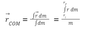 centre of mass of continuous mass distribution in physics: Definition ...