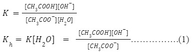 Hydrolysis of Salt of Weak Acid and Strong Base Formula | AESL