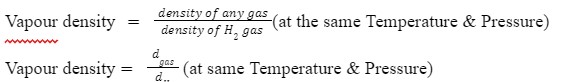 Vapour Density Definition, Formula & Degree of Dissociation | AESL