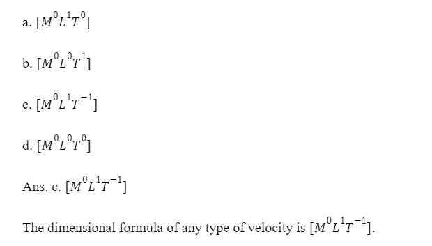 Dimensions of Velocity in Physics: Definition, Types and Importance | AESL