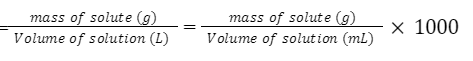 Strength of Solution Formula, Units and Calculation - Chemistry ...