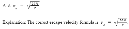 Escape and Orbital Velocity in Physics: Definition, Types and ...