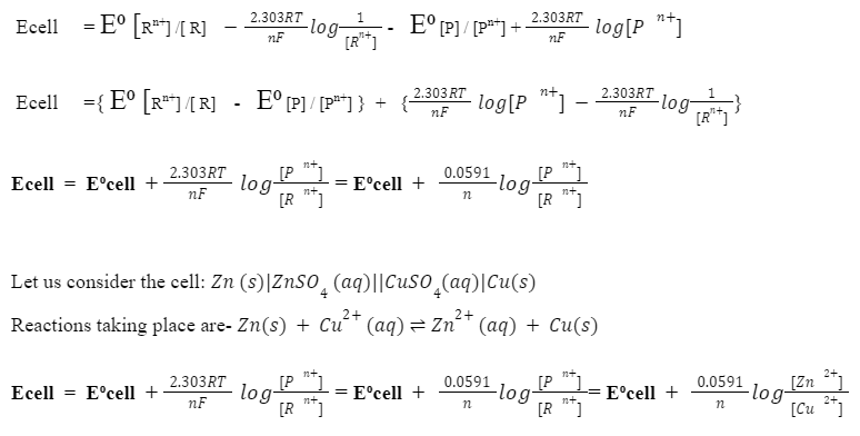 Nernst Equation: Derivation, EMF & Reaction Quotient - Chemistry ...