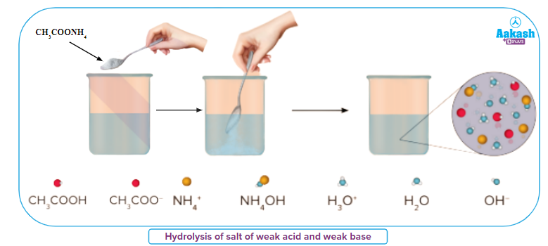 Hydrolysis of salt of weak acid & weak base, Hydrolysis Constant | AESL