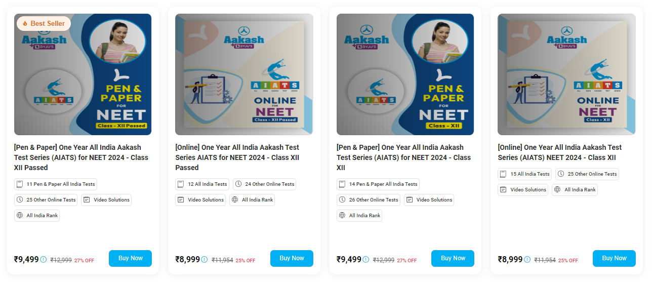 Aakash NEET Mock Test Series | AESL